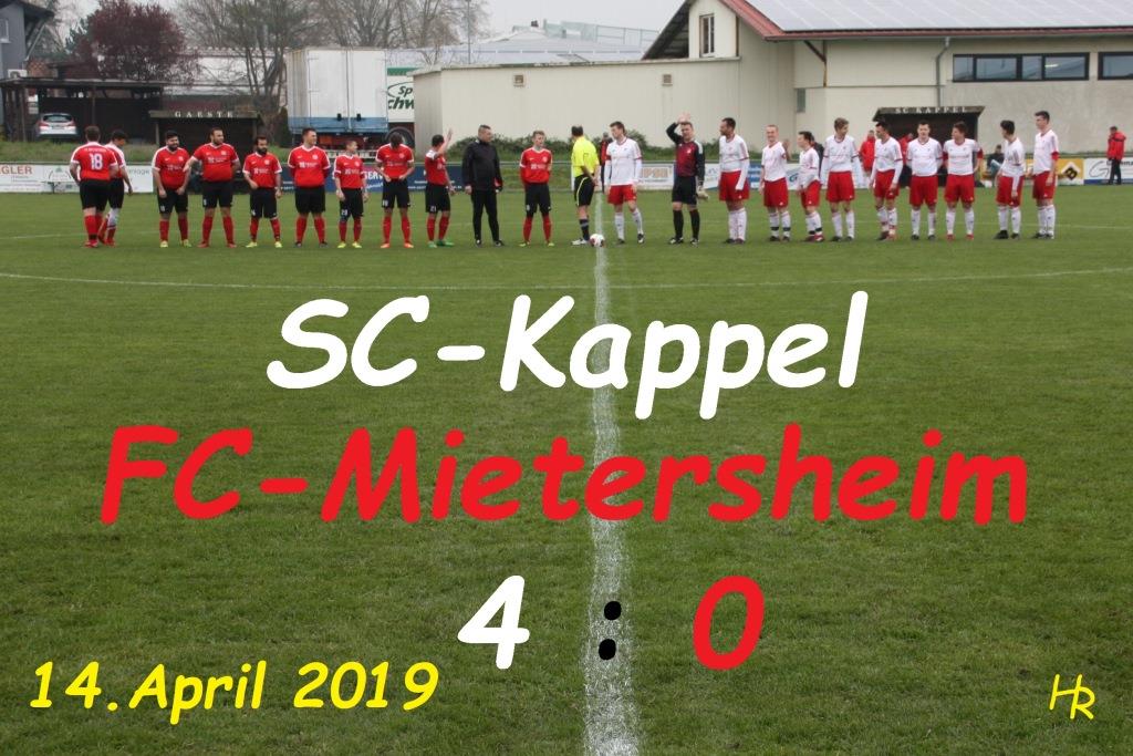 Bildergalerie SC Kappel 1 - FC Mietersheim 1 - Sport Club Kappel am ...